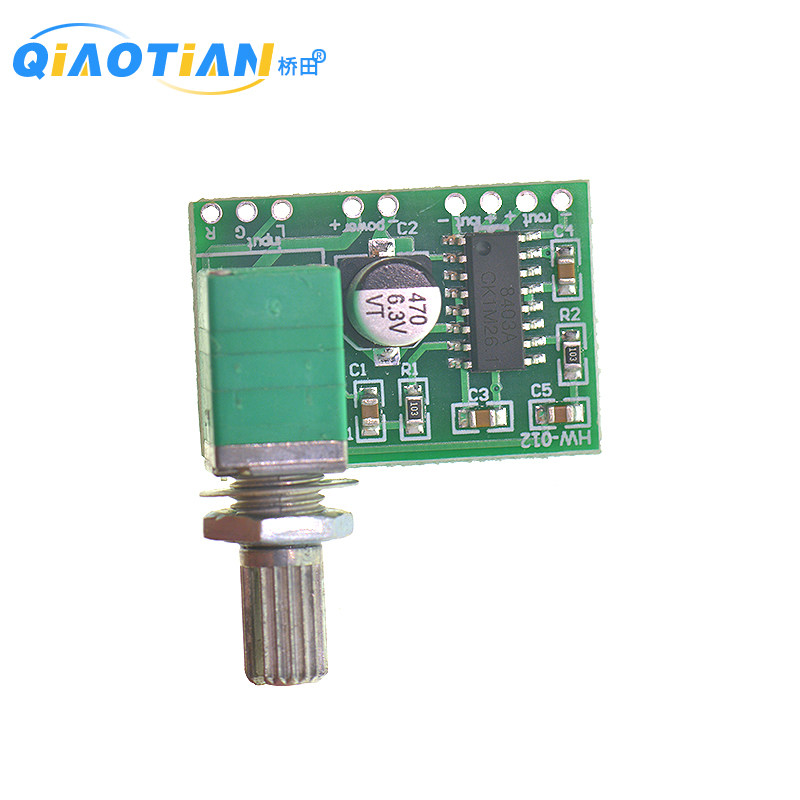 PAM8403迷你5V数字小功放板带开关电位器可USB供电音效好_虎窝淘