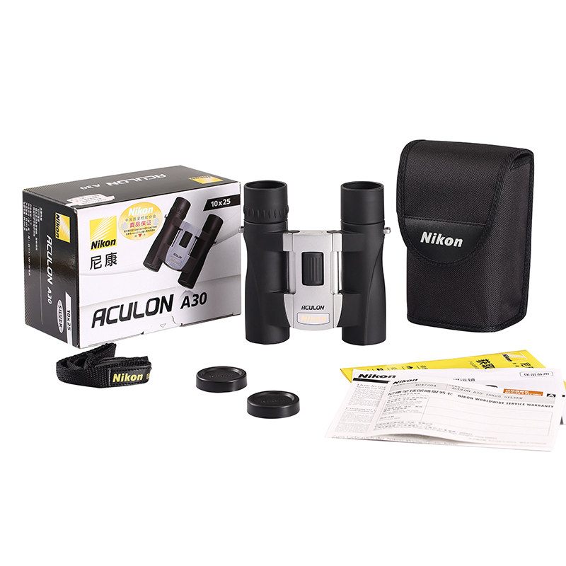 尼康A30望远镜阅野ACULON 8X25 10X25高倍高清演唱会便携户外双筒_虎窝淘