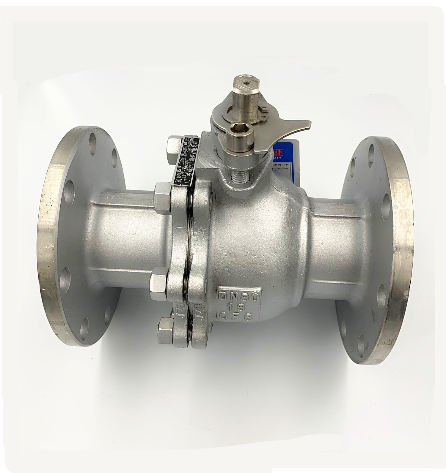 304316L不锈钢法兰球阀Q41F-16P不锈钢阀门DN25 50 65 80 100 150_虎窝淘