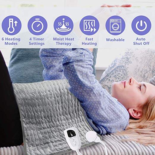 Electric Body Heating Pad with 6 heat Settings controller_虎窝淘