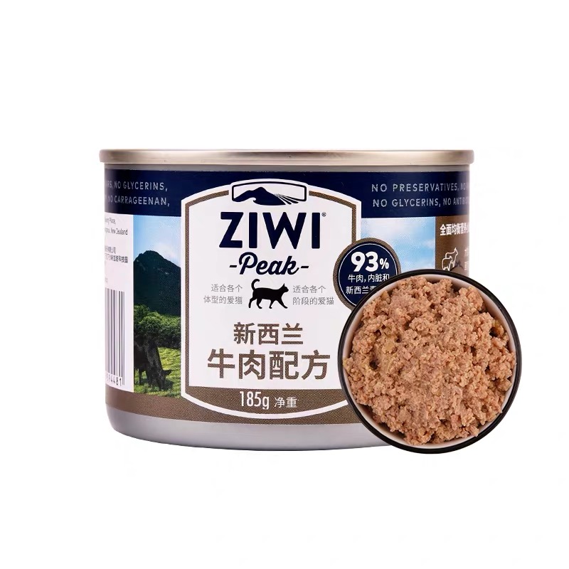 滋益巅峰猫罐头Ziwi新西兰进口无谷鲜肉猫咪主食罐185g*12罐_虎窝淘