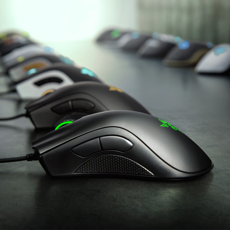 Razer雷蛇炼狱蝰蛇标准版黑白色USB电脑电竞有线游戏LOL鼠标_虎窝淘