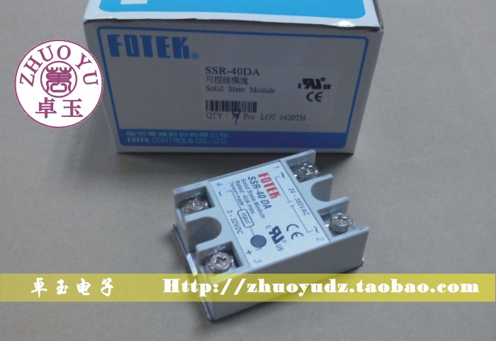 《假一罚十》阳明FOTEK固态继电器 SSR-25DA SSR-40DA SSR-75DA_虎窝淘