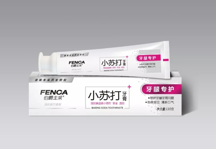 伯爵丰采小苏打牙膏臻白亮齿牙龈专护除口臭口气清新FENCA_虎窝淘