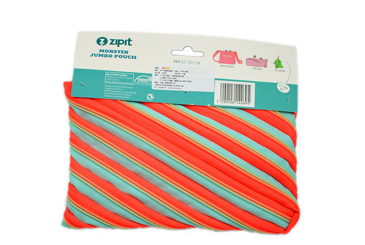 新正品ZIPIT玫青相间化妆包拉链包充电宝笔袋手机收纳包创意礼物L_虎窝淘