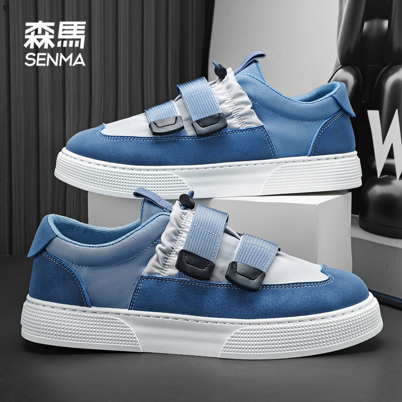 SENMA/森马男鞋夏季透气2023新款薄款一脚蹬布鞋子男款帆布潮鞋W_虎窝淘