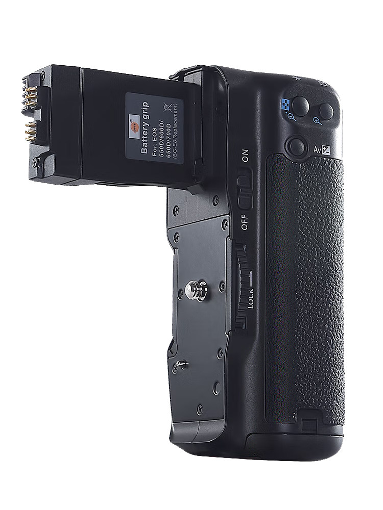 蒂森特BG-E8电池盒适用佳能 550D 600D T4i T3i X5 700D 650D供电手柄_虎窝淘