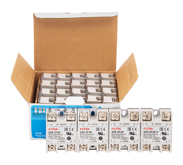 台湾正品fotek阳明固态继电器ssr 10 25 40 50 75 Da Dd Aa Va H 虎窝淘