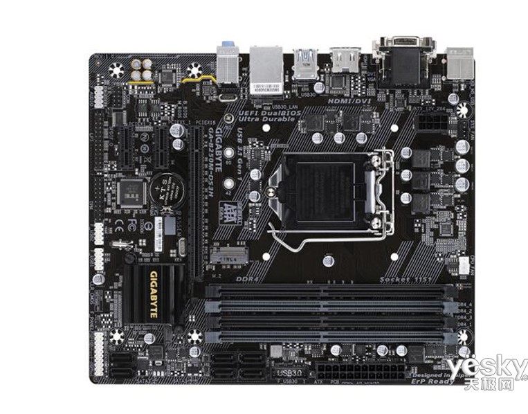 Gigabyte/技嘉B250M-DS3H主板DDR4带HDMI M.2全固态6 7代1151针_虎窝淘