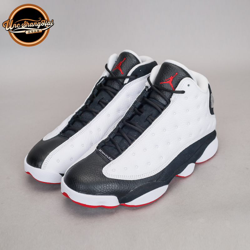 北卡大学 Air Jordan 13 AJ13黑白熊猫篮球18年复刻 414571-104_虎窝淘