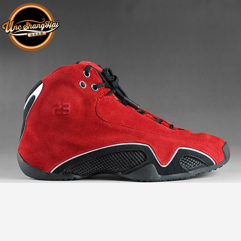 北卡大学 Air Jordan 21 AJ21乔21全明星大红翻毛 313495-602_虎窝淘