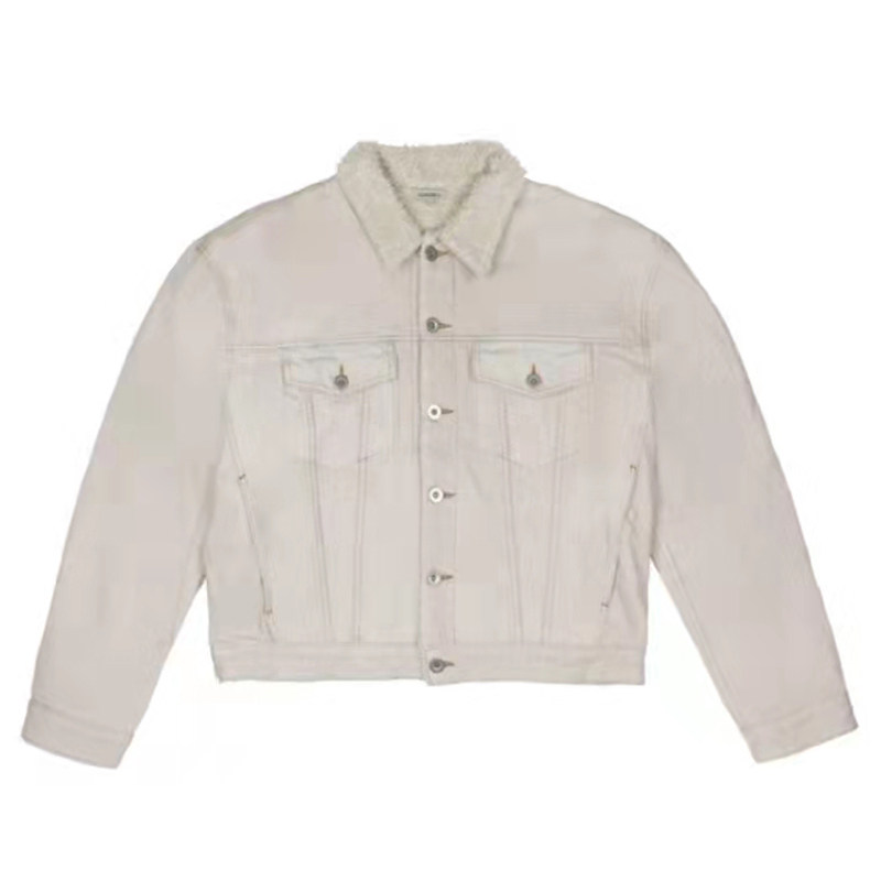 Yeezy Season 5 Sherpa Jean Jacket羊羔夹克牛仔水洗_虎窝淘