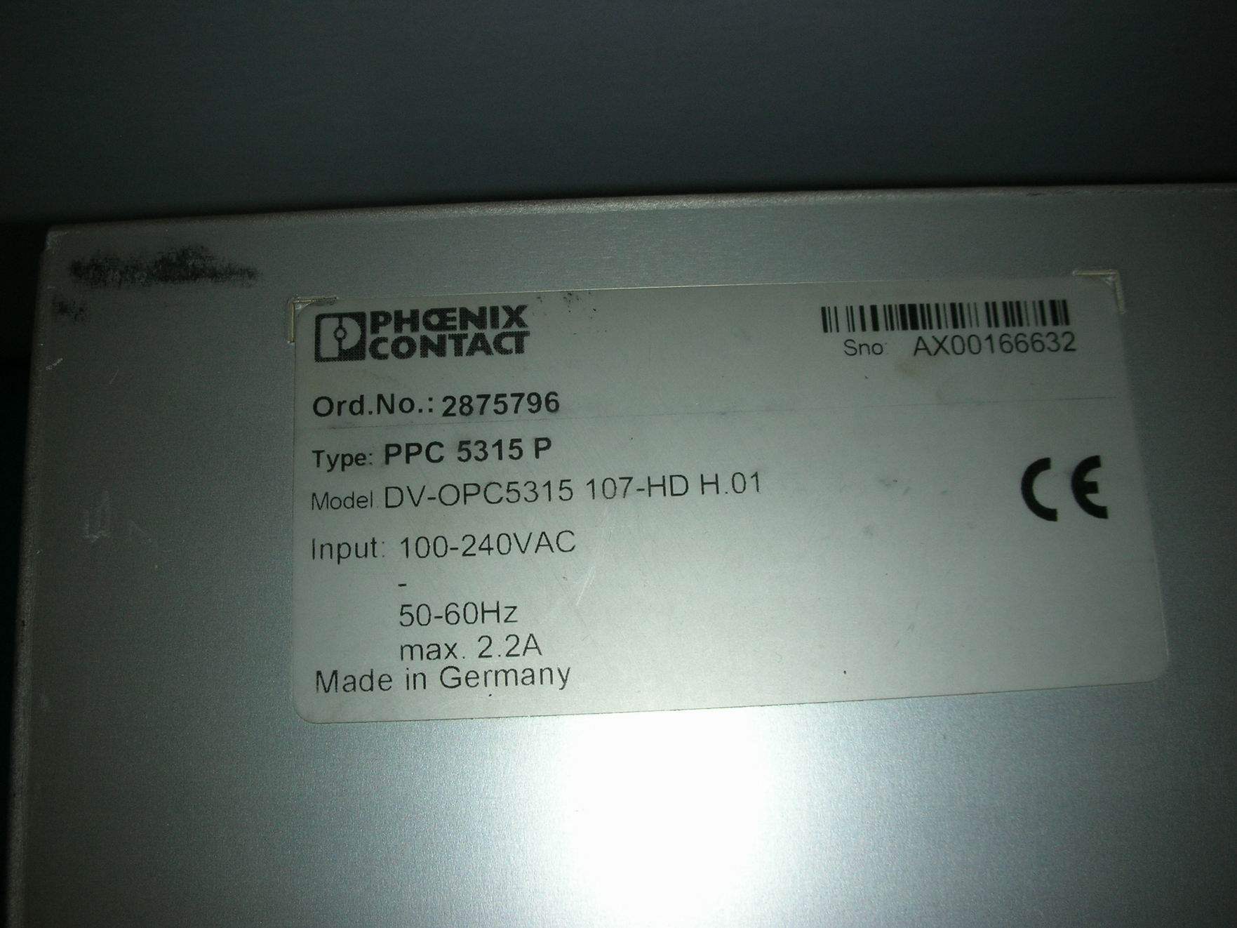 Phoenix PPC5315P DV-OPC5315 107-HD H.01 2875796询价_虎窝淘