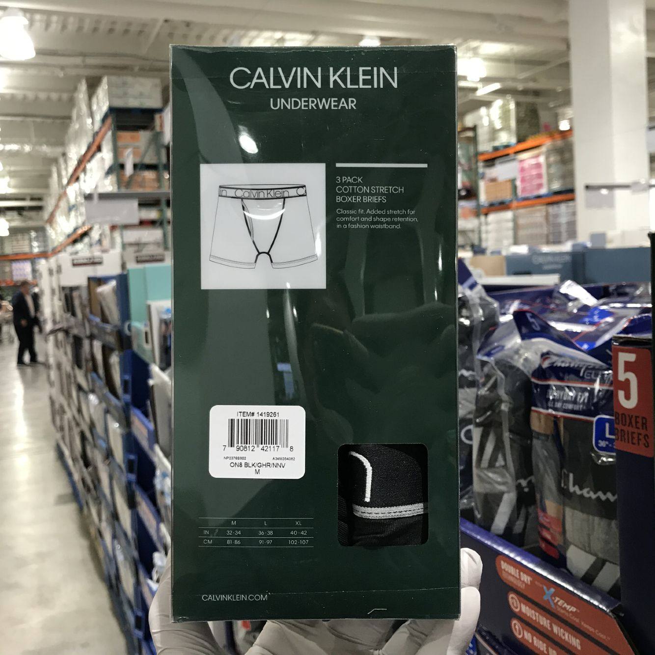 美国直邮Calvin Klein CK BOX男士舒适透气中低腰四角平角内裤3条_虎窝淘