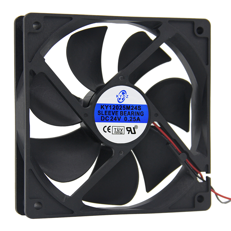 厂家直销直流风机12025 12V 24V 120*120*25散热风扇双滚珠轴承_虎窝淘