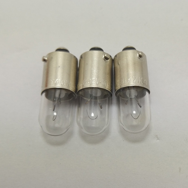 飞利浦 T4W PHILIPS 12V 4W 12929 E1 24V 13929CP 9MM直径小灯泡_虎窝淘