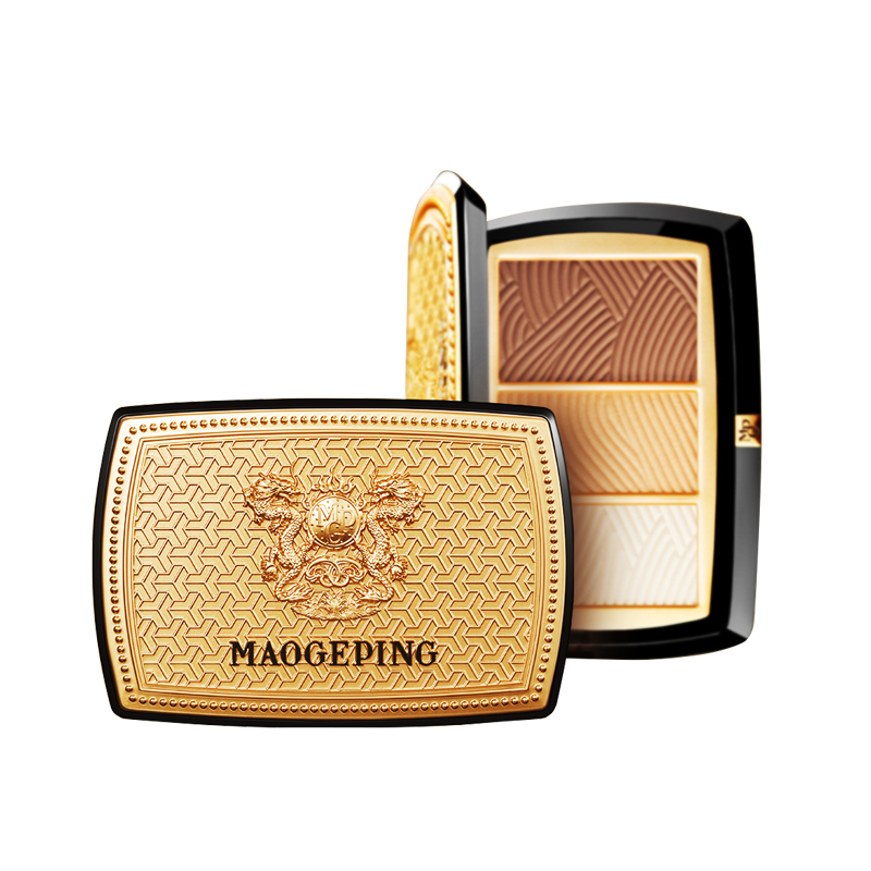 毛戈平光影塑颜轮廓粉雕盘鼻影高光两用一体提亮三色多效修容盘_虎窝淘