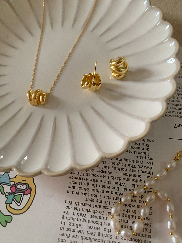 LLab定制 volume wave高级感不规则水纹项链简约ins_虎窝淘