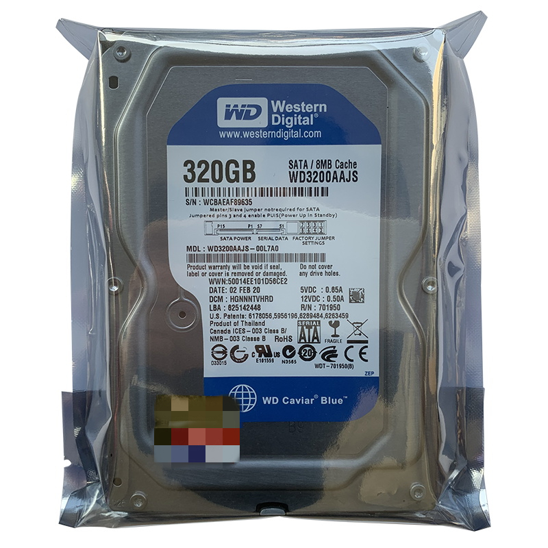 全新0通电WD西部数据3.5寸7200转320G台式机电脑机械硬盘SATA串口_虎窝淘