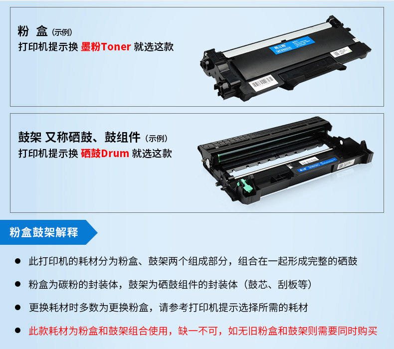 适用CB2312兄弟TN2325粉盒DR2350硒鼓 HL2260 MFC7480D_虎窝淘