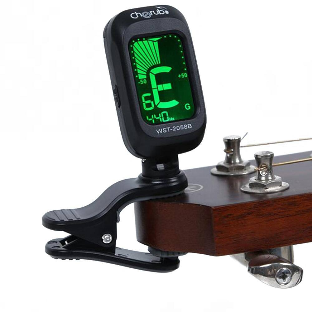 .. Guitar Tuner Violin Ukulele Bass Clipon LCD Tuner Musical_虎窝淘