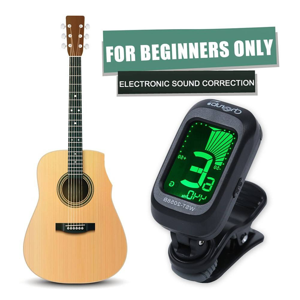 .. Guitar Tuner Violin Ukulele Bass Clipon LCD Tuner Musical_虎窝淘