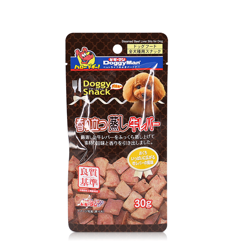 白猪商店日本Doggyman多格漫醇香纯肉粒高温蒸煮狗零食 30g_虎窝淘