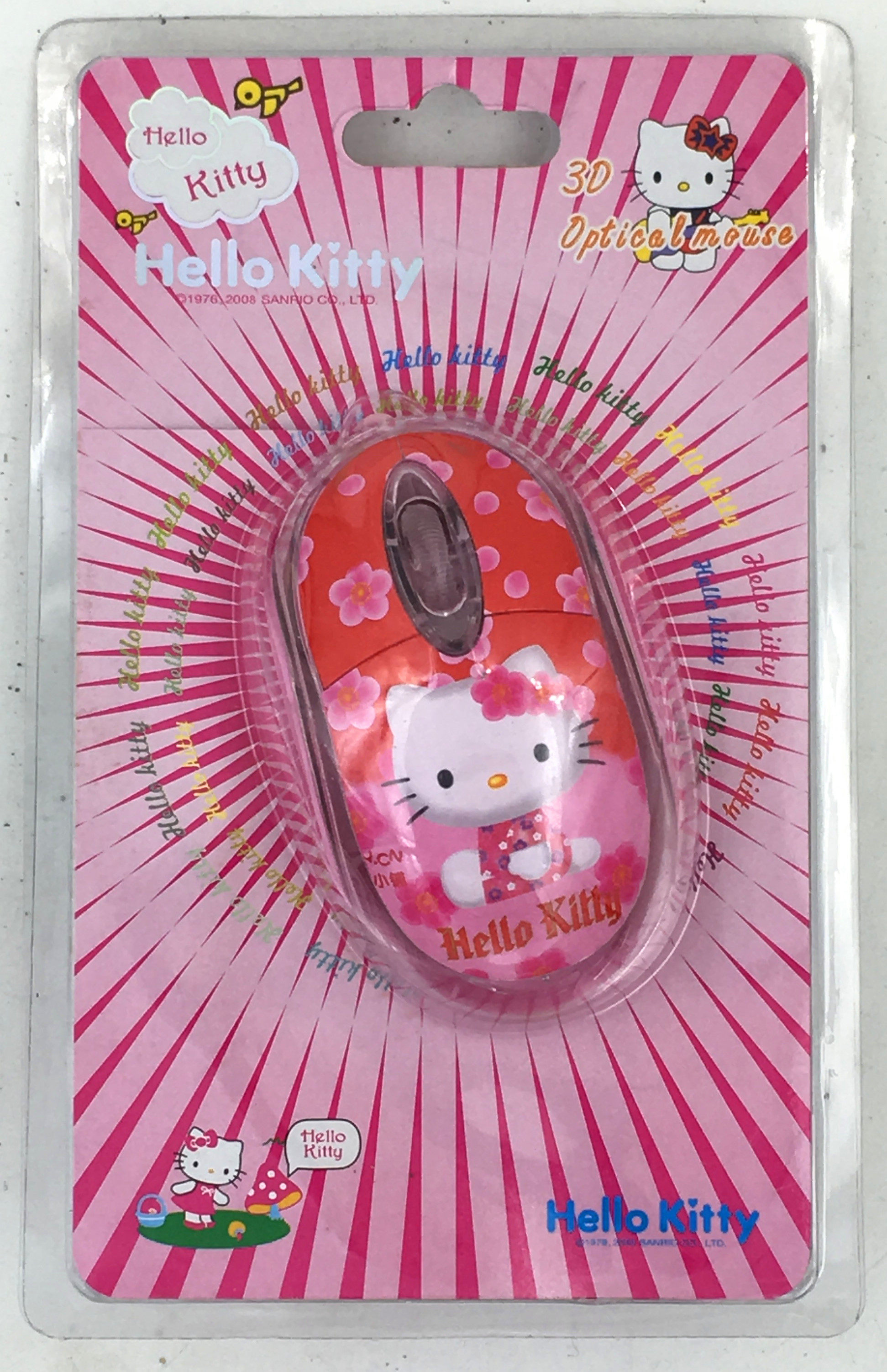 精美鼠标女生可爱创意卡通迷你USB台式电脑通用鼠标叮当猫KITTY_虎窝淘