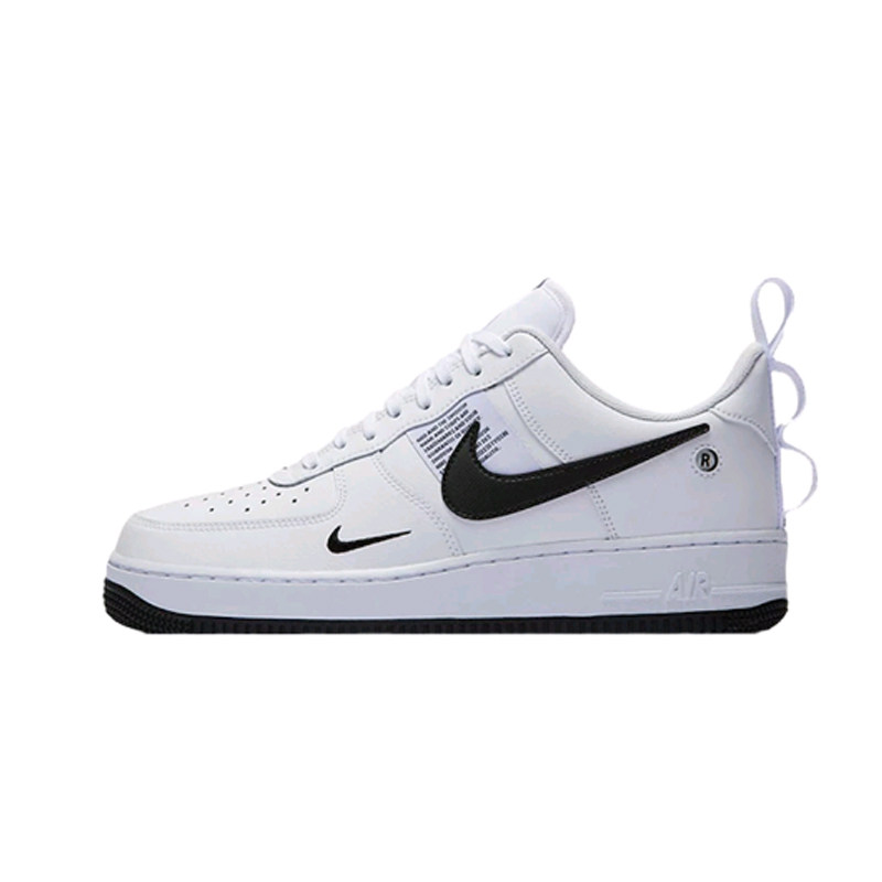 悬浮运动Nike AirForce1 AF1低帮黑白空军一号双钩板鞋CQ4611-100_虎窝淘
