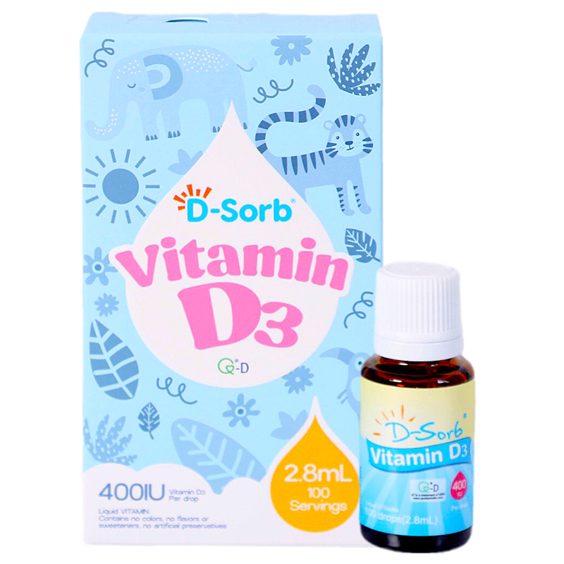 D-Sorb滴适宝维生素d3滴剂儿童宝宝维D3补钙100滴钙铁锌_虎窝淘