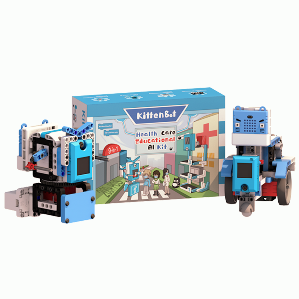 KittenBot小喵科技 micro:bit人工智能 9-in-1卫生防疫教学套件_虎窝淘