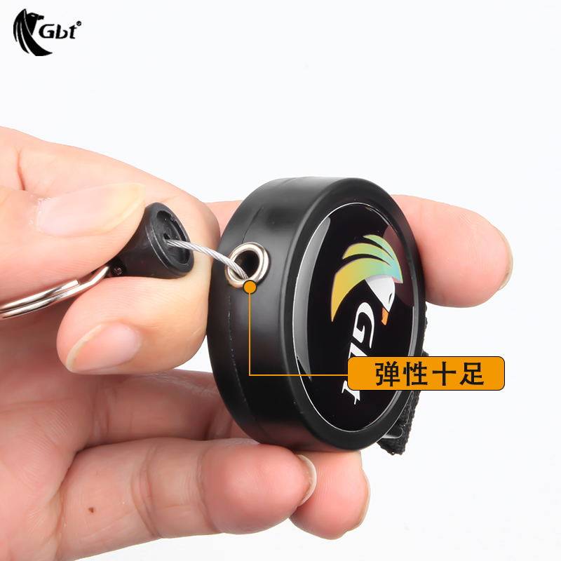 伸缩钥匙扣创意不锈钢钢丝绳钥匙扣防丢防盗钥匙链回弹伸缩钢丝绳_虎窝淘