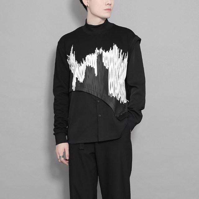 Trendy men's original autumn clothing, dark style, personalized ...