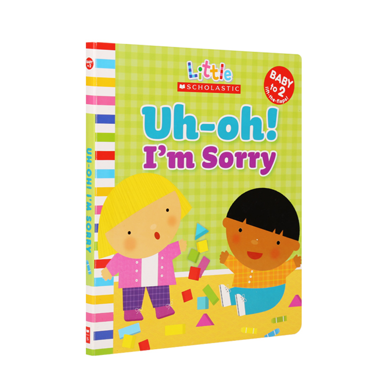 凯迪克图书点读版 Uh-oh! I'm Sorry啊噢，对不起！礼貌行为指导翻翻书美国进口 Scholastic毛毛虫点读笔配套书英文原版绘本_虎窝淘