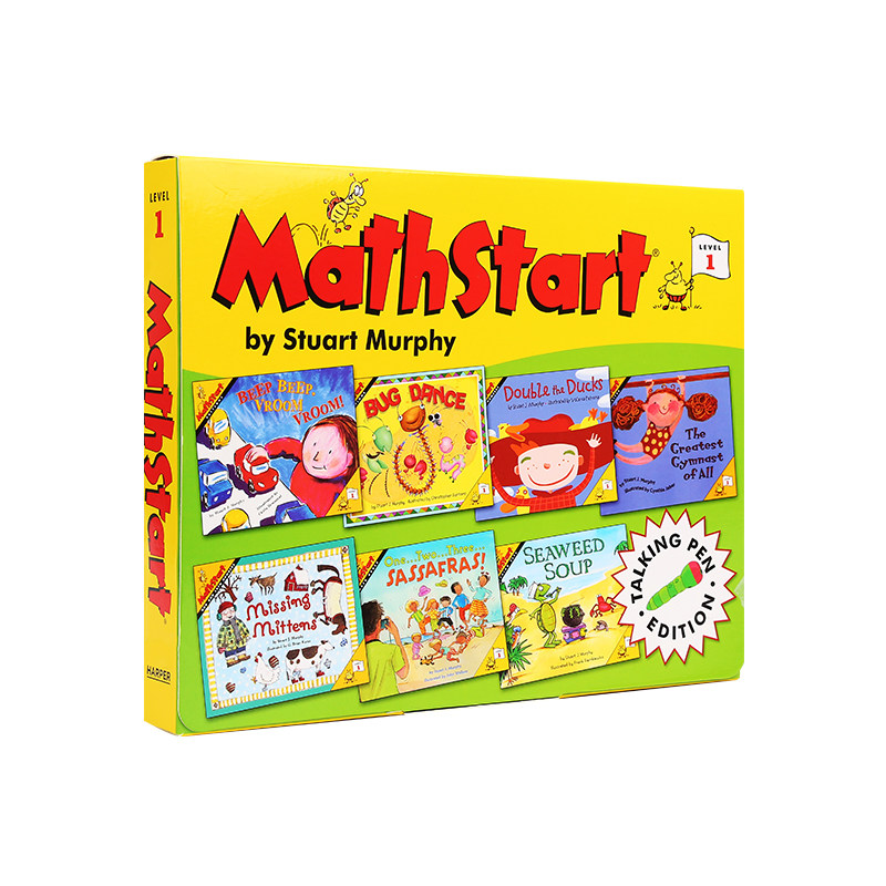 凯迪克图书点读版 Math Start数学启蒙 Level 1 Set 3第三辑7册美国进口好饿的毛毛虫点读笔配套书英文原版绘本数学绘本_虎窝淘