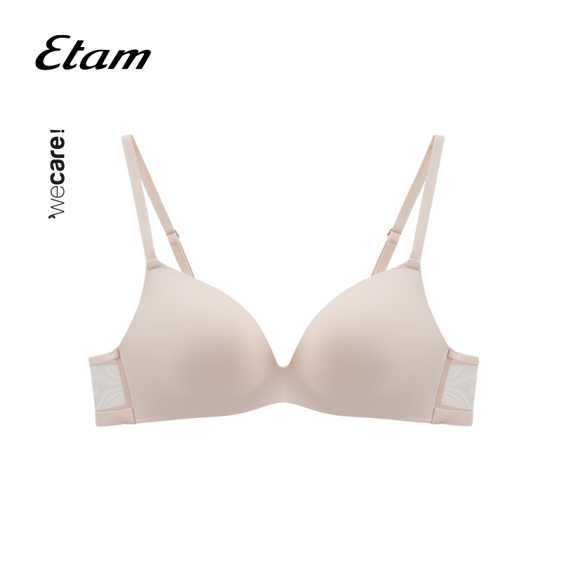 Etam Pure Fit裸感舒适文胸3/4杯软胶骨一体式模杯薄杯秋冬内衣_虎窝淘