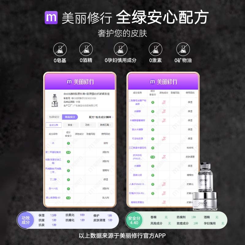 Deold递欧胶原蛋白套装保湿水润肌肤紧致清爽面部护理套装