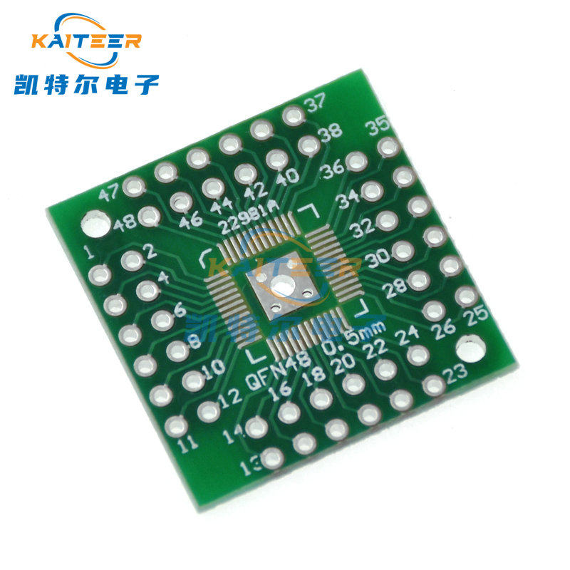 HTQFP QFN48转DIP48 QFN44 0.5mm QFP48 QFP44 PQFP LQFP转接板_虎窝淘