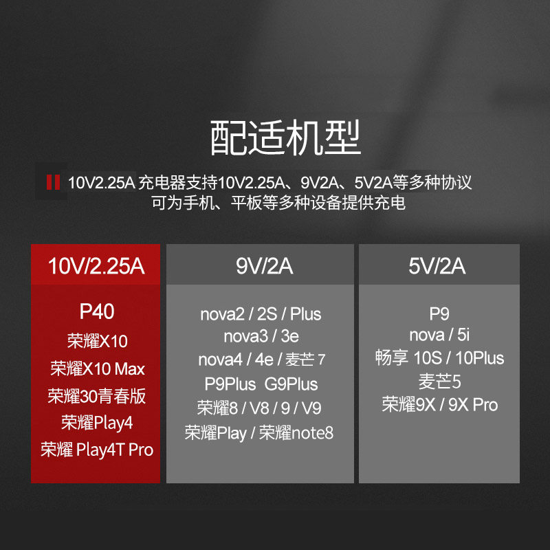 华为Mate8原装Nova3i荣耀play4T/3e20i/8x/nova2青春畅玩享20e10/9s/7c/6aPlus快充9V5V2A安卓 ...