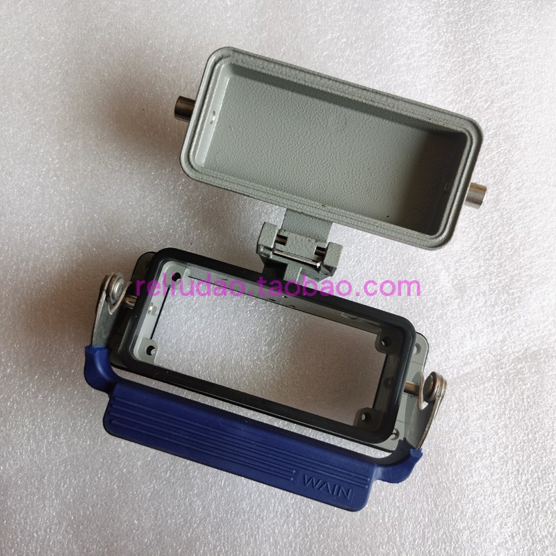 WAIN连接器H16B-BK-1L/SC单扣开孔底座09300160307唯恩原装蓝色扣_虎窝淘