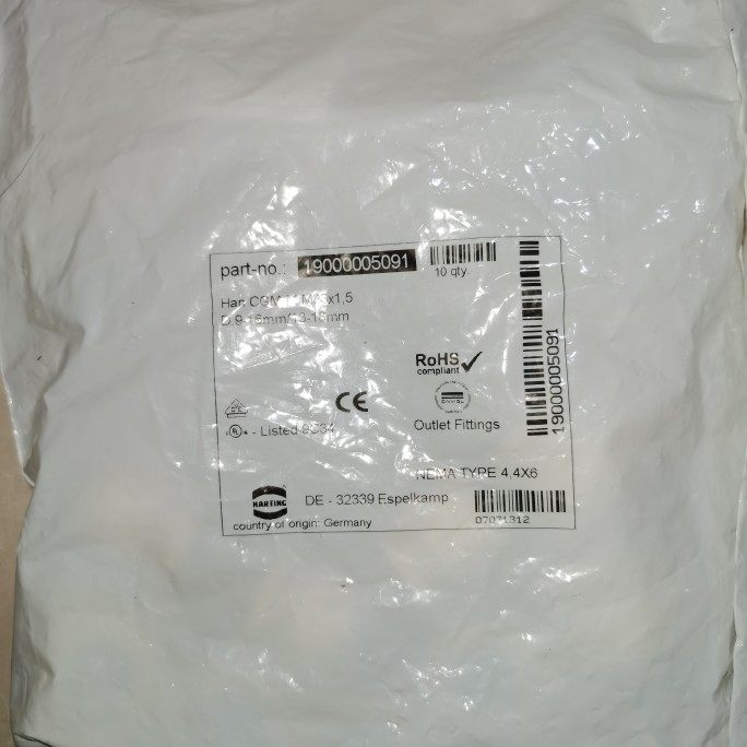 HARTING连接器19000005091金属接头HAN-CGM-M25*1.5德国原装现货_虎窝淘