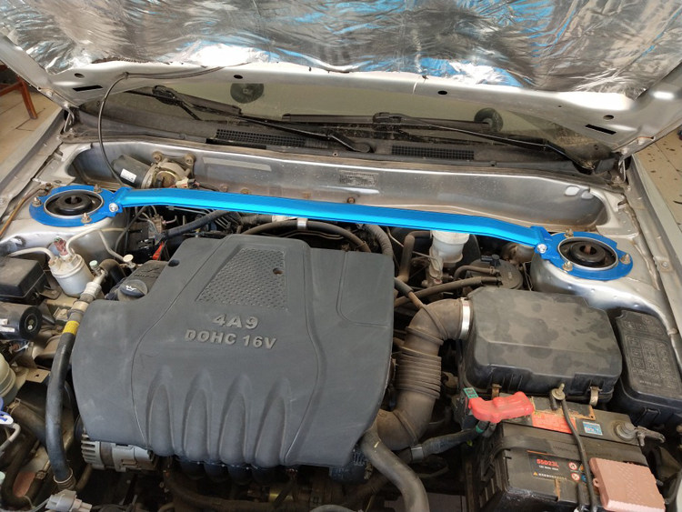 东南菱悦V3顶吧前顶吧平衡拉杆防侧倾稳定改装件三菱菱帅蓝瑟顶吧_虎窝淘