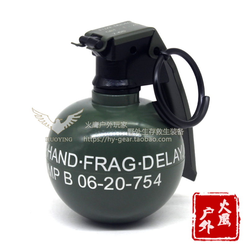 火鹰户外反恐精英火线绝地求生道美式金属版M67手雷模型_虎窝淘