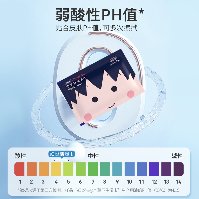 妇炎洁私处湿巾女本草卫生洁阴湿巾纸消毒杀菌湿厕纸房事后湿纸巾 虎窝淘