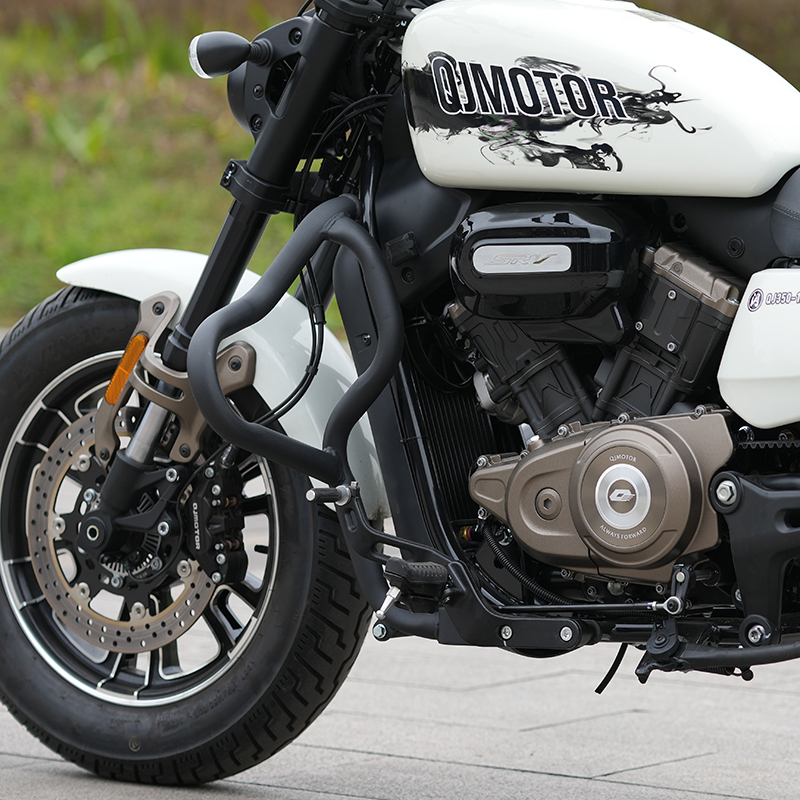 适用于钱江闪350保险杠摩托车QJ350-12E护杠改装发动机加强防摔杠_虎窝淘