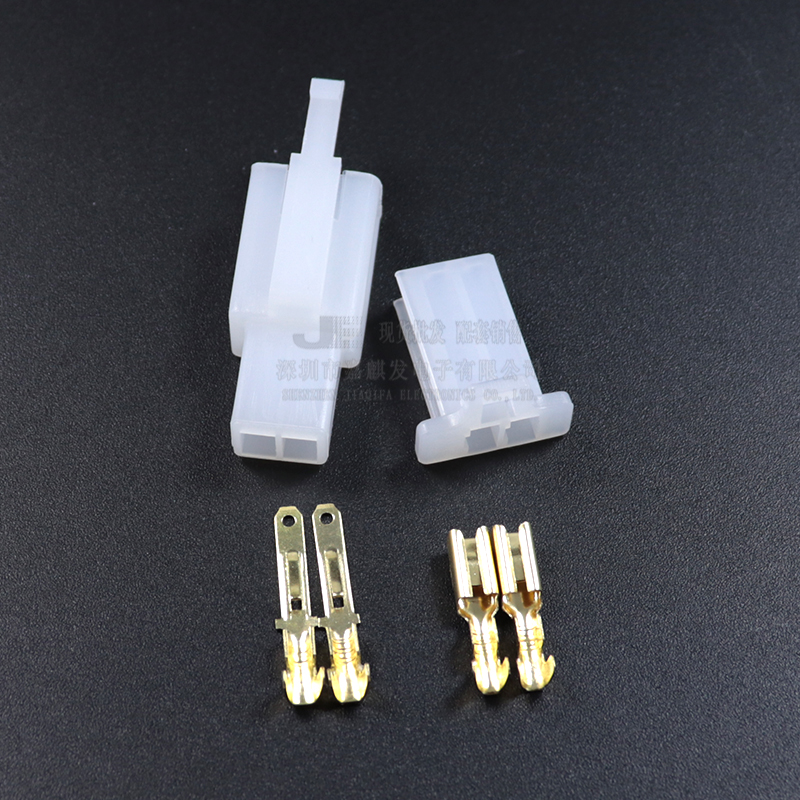 2.8mm间距公母对插2P/3P/4P/6P/9P摩托电动汽车连接器接插件插头_虎窝淘