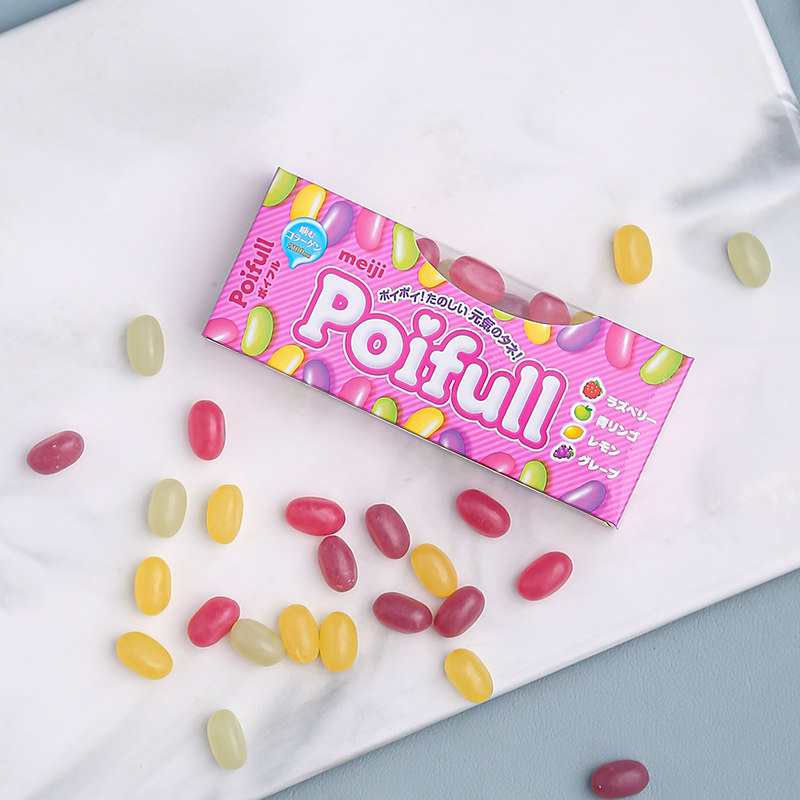 明治meiji poifull水果汽水味嚼劲软糖果零食日本儿童生日礼物_虎窝淘