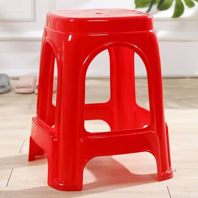 Factory batch ~ Extra -red plastic stool Household adults -conclusively ...