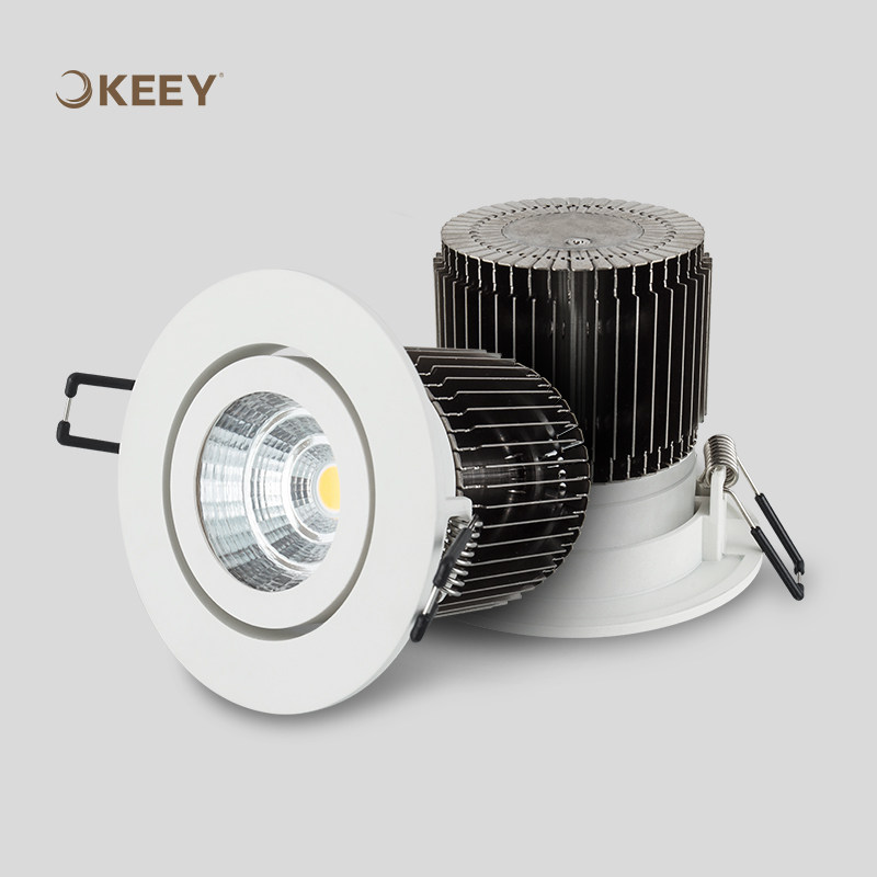 企一照明led射灯COB开孔7.5射灯酒店客厅卧室吊顶嵌入式天花灯10W_虎窝淘