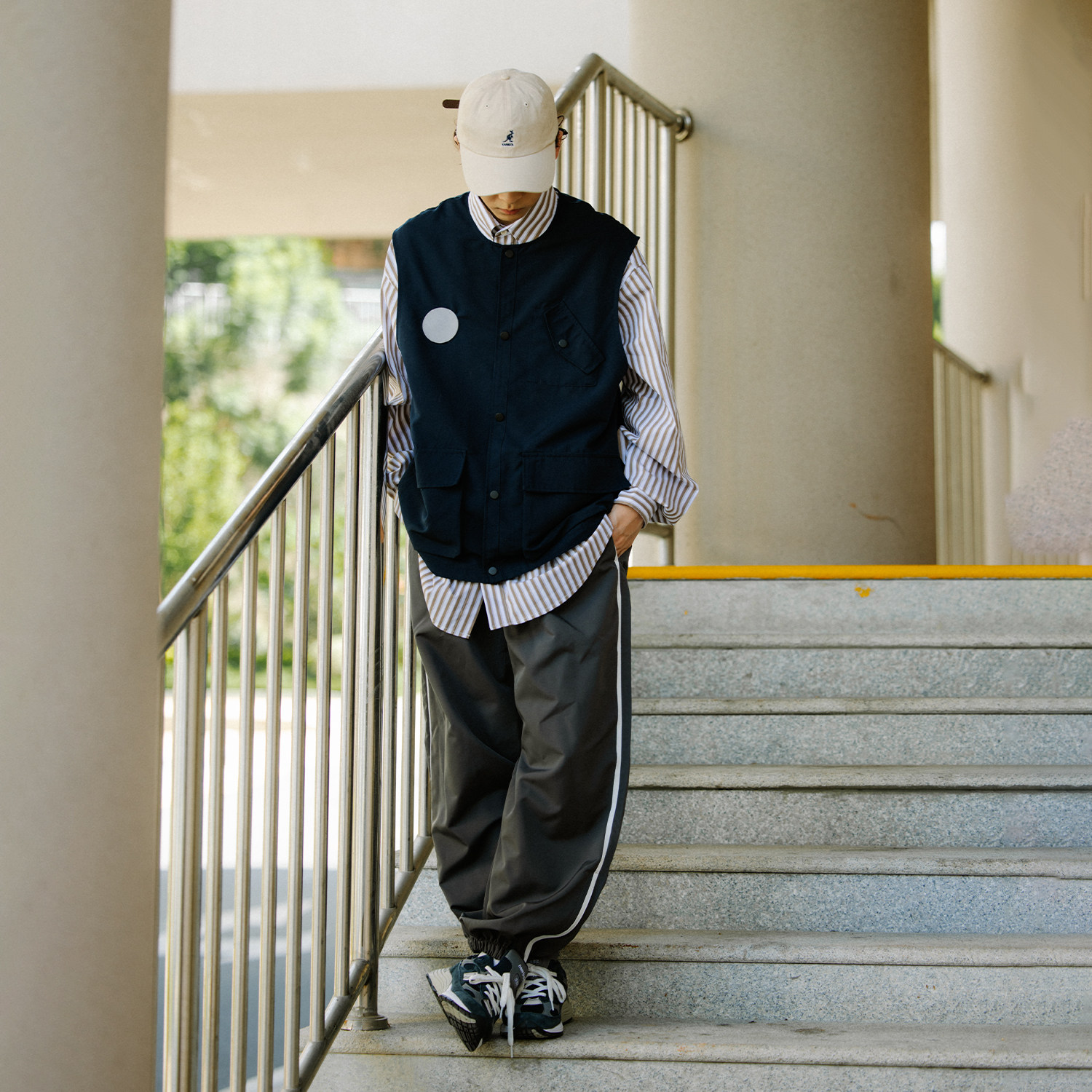 TMOR复古潮流秋冬新品日系机能工装马甲宽松休闲百搭叠穿战术背心_虎窝淘